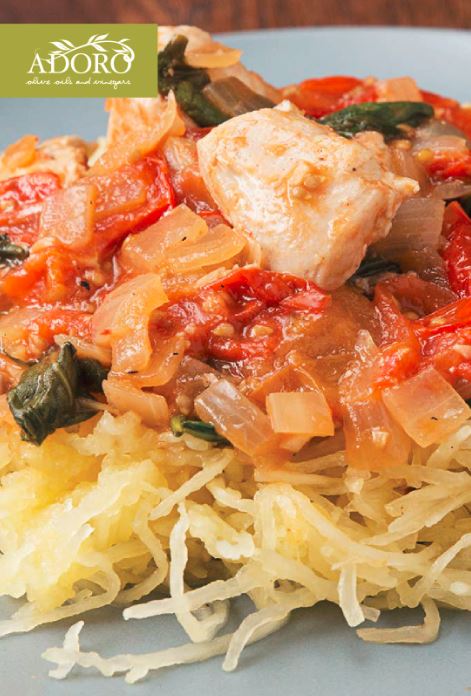 Chicken Scallopini & Spaghetti Squash – Adoro Olive Oils & Vinegars